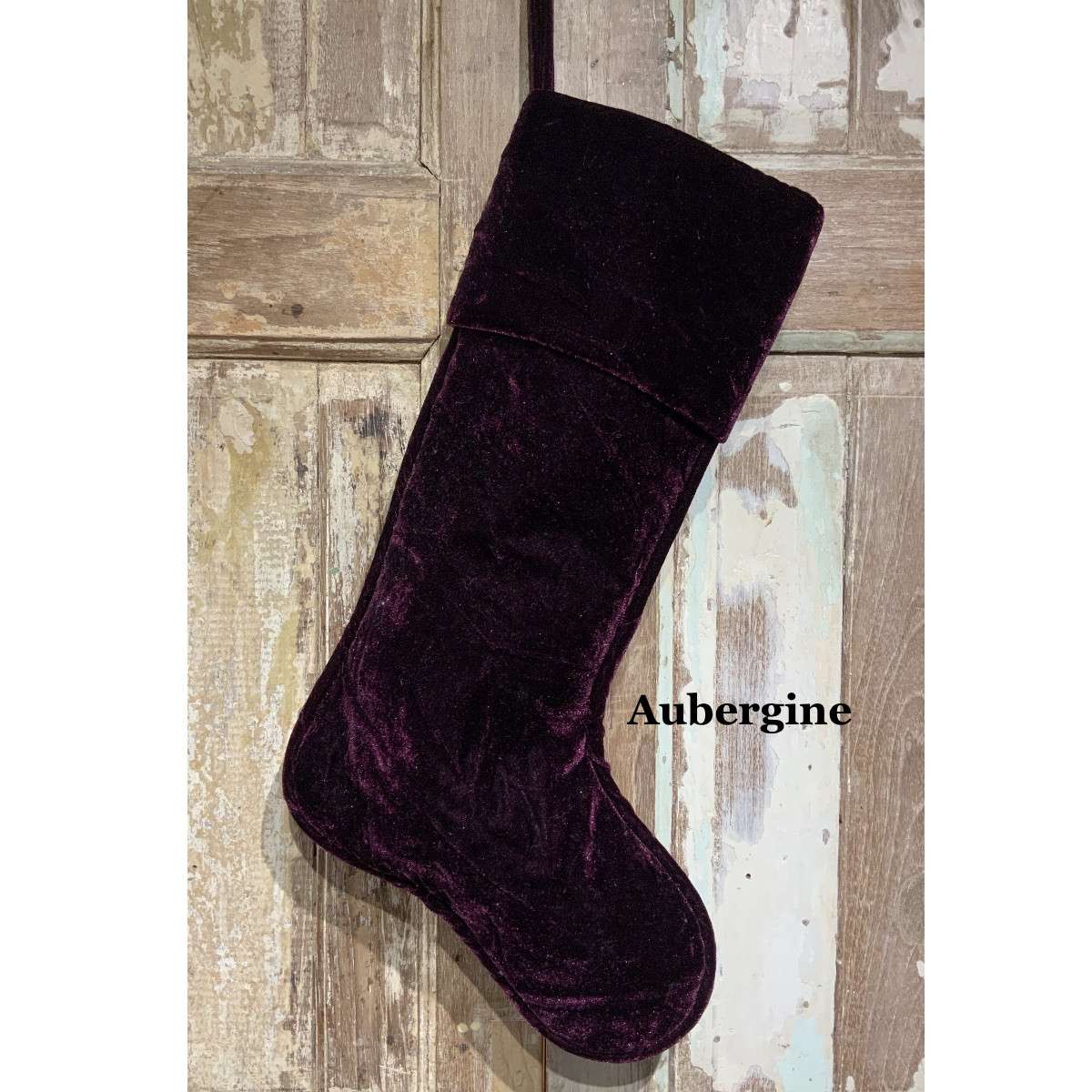 Solid Color Velvet Stockings - Christmas Store