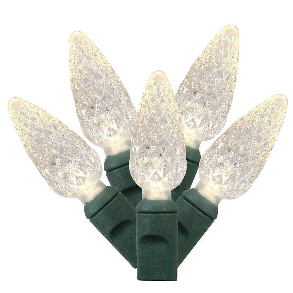 50 Bulb Faceted LED C6 Light Sets - Christmas Store
