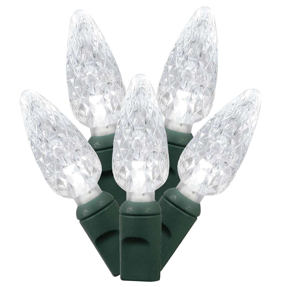 50 Bulb Faceted LED C6 Light Sets - Christmas Store