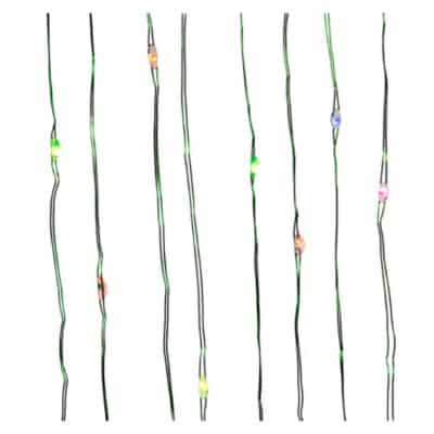 RGB Fairy Lights Green Wire - Christmas Store