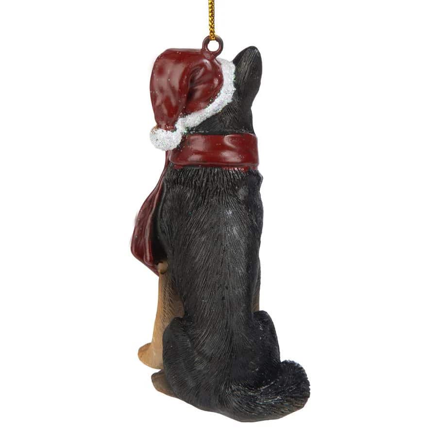 German Shepherd Santa Ornament - Christmas Store