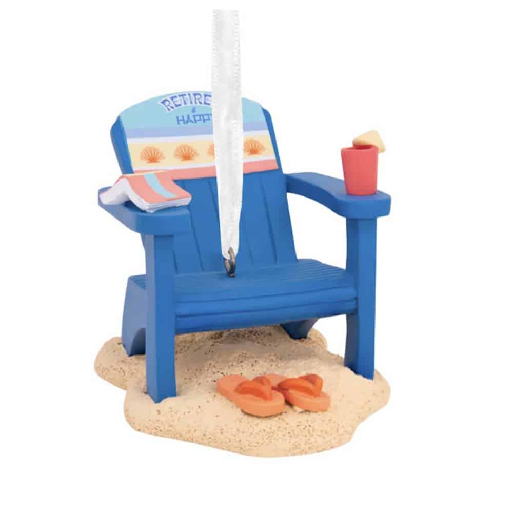 Retirement Beach Chair Ornament - Christmas Store