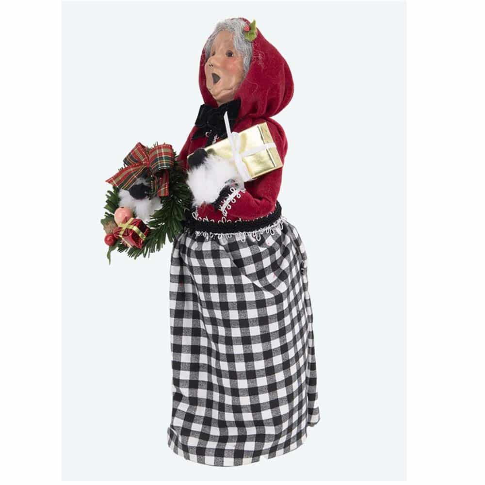 Mr. And Mrs. Claus Black Check Byers’ Choice Ltd.