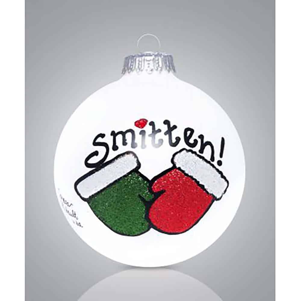 Smitten Mitten Glass Ball Ornament - Christmas Store