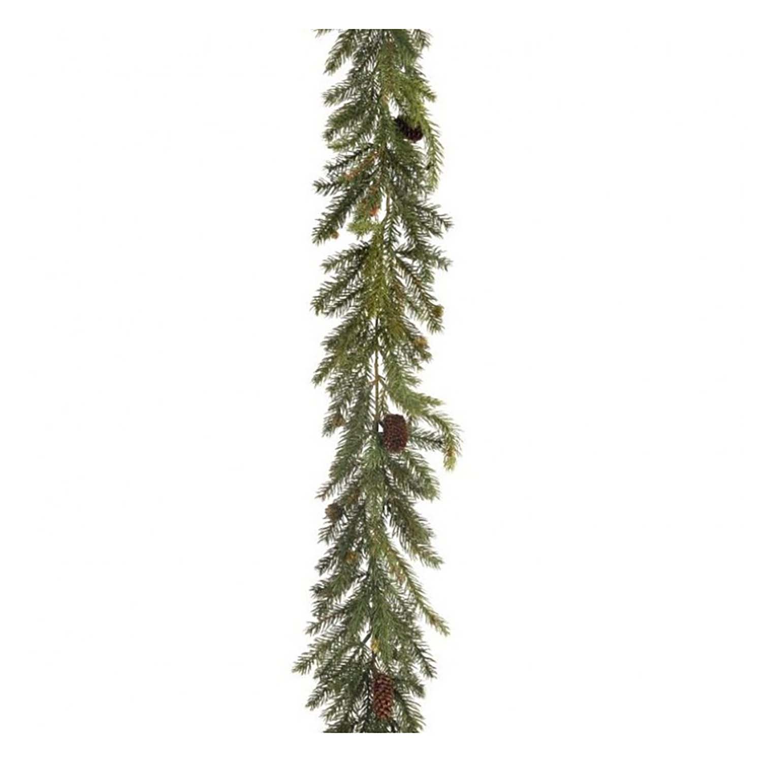 White Spruce Pinecone Garland 6′ - Christmas Store