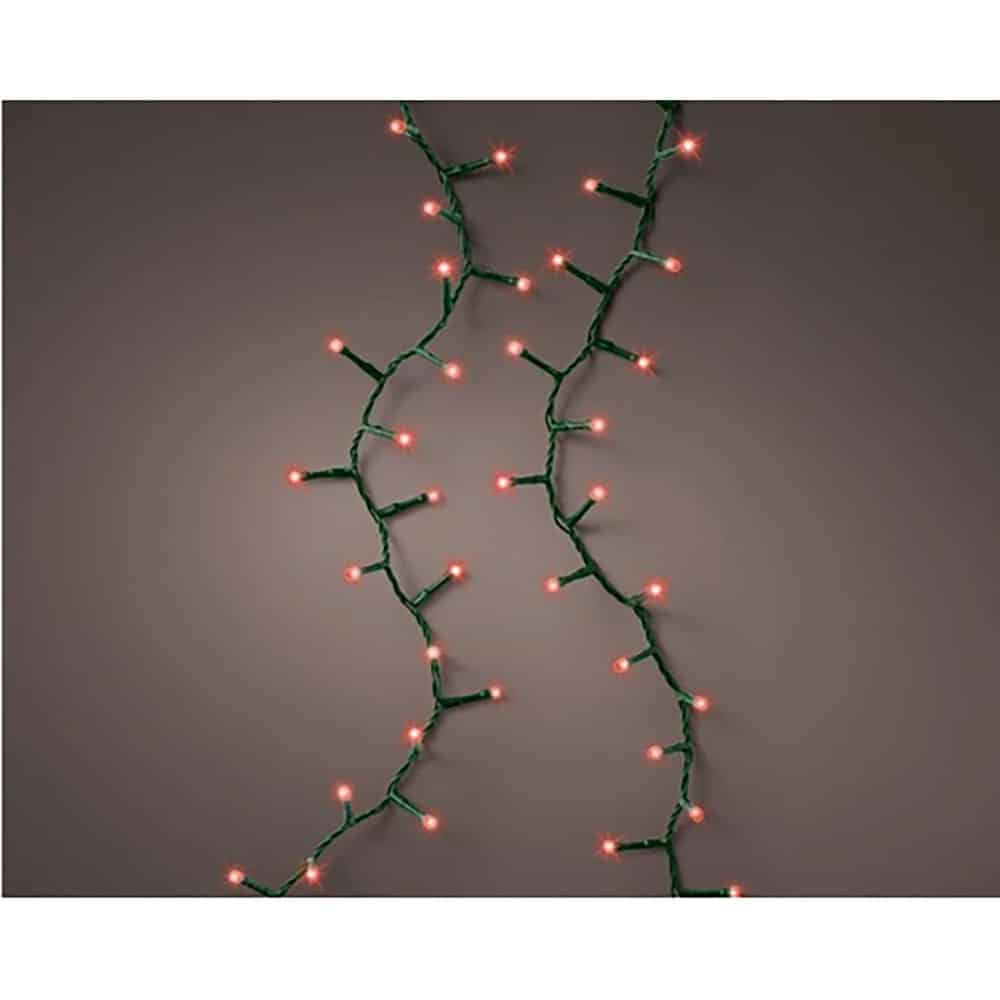 Red LED Compact Lights 8 Function Twinkle Effect