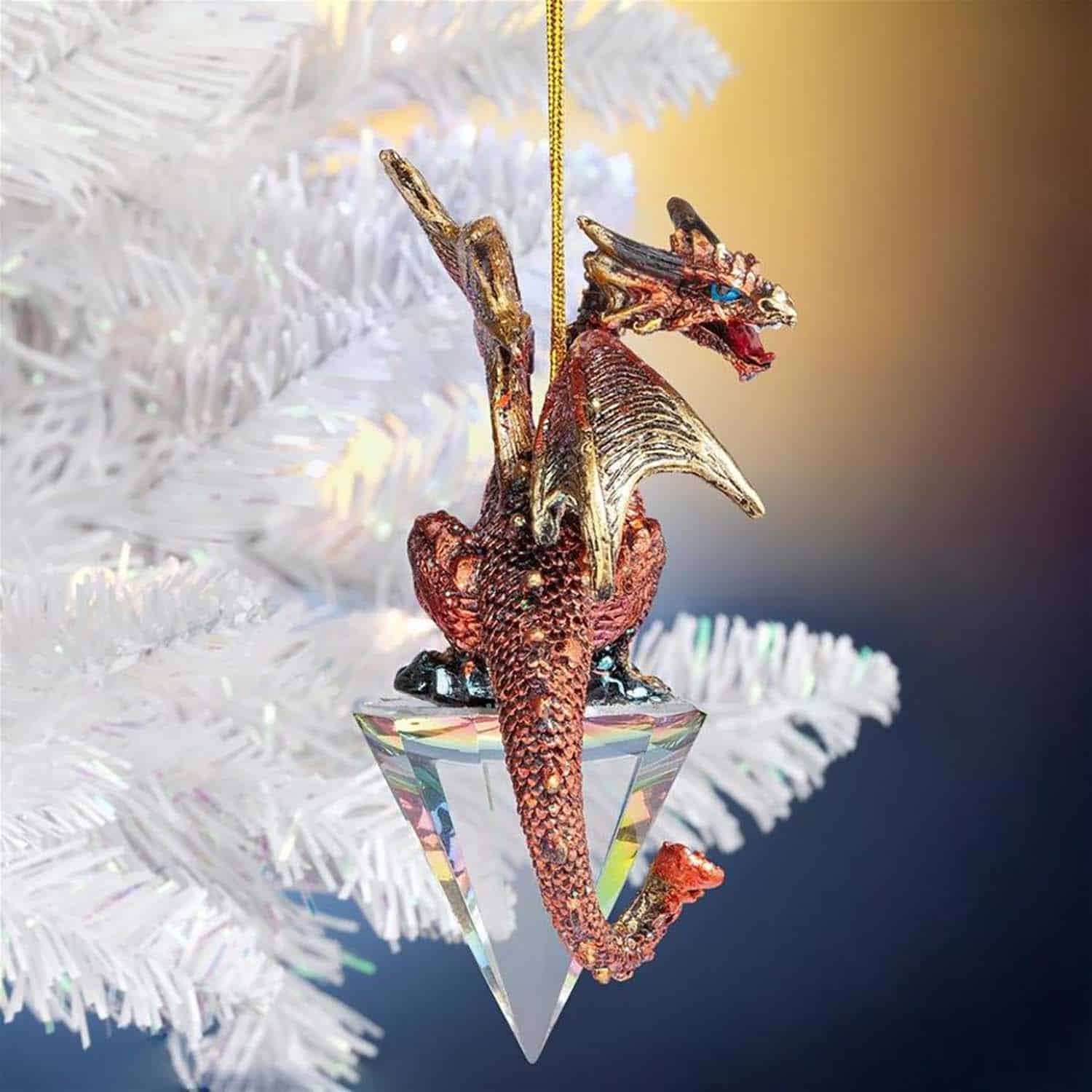 Diamond Gothic Dragon Ornament - Christmas Store
