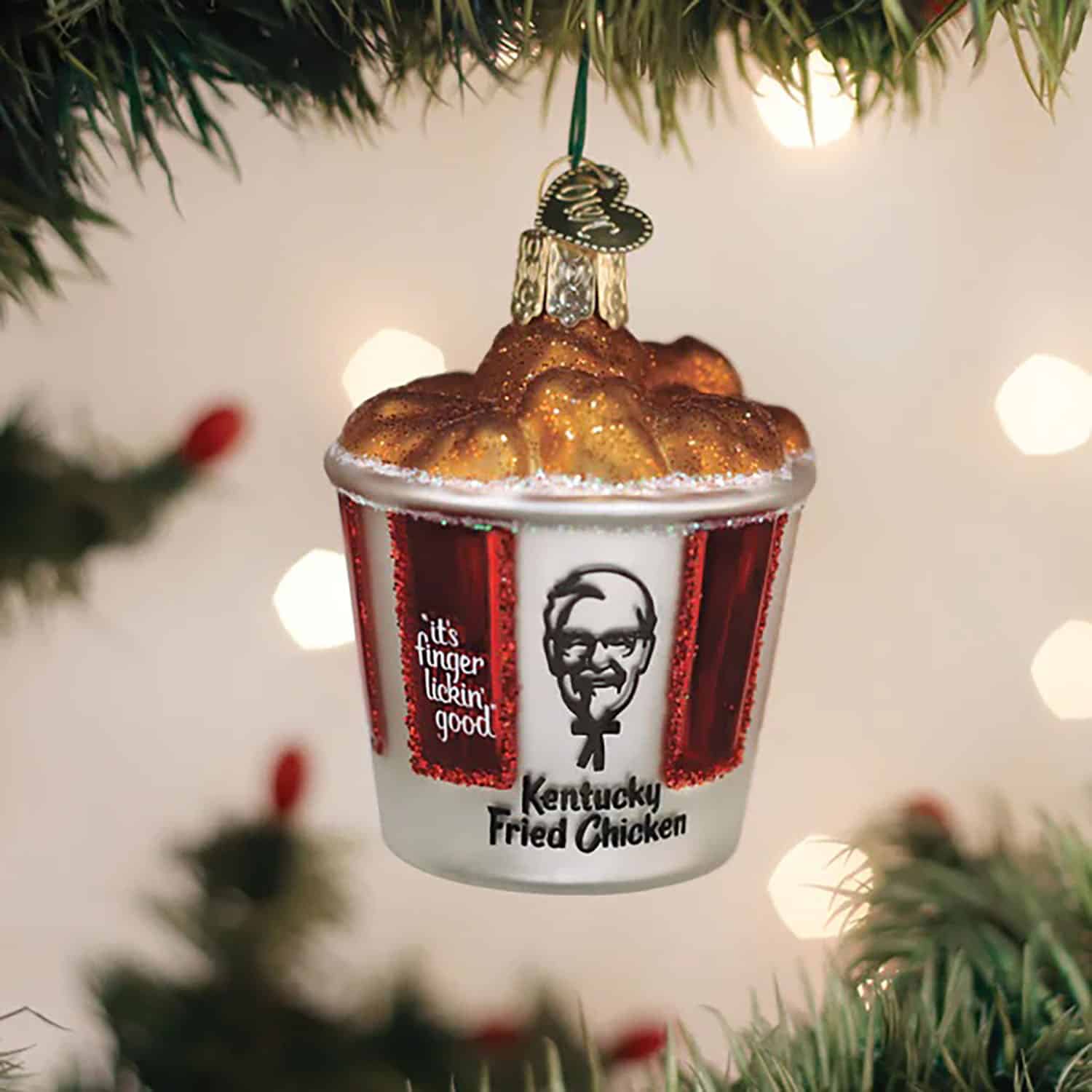 KFC Bucket Of Chicken Ornament Old World Christmas