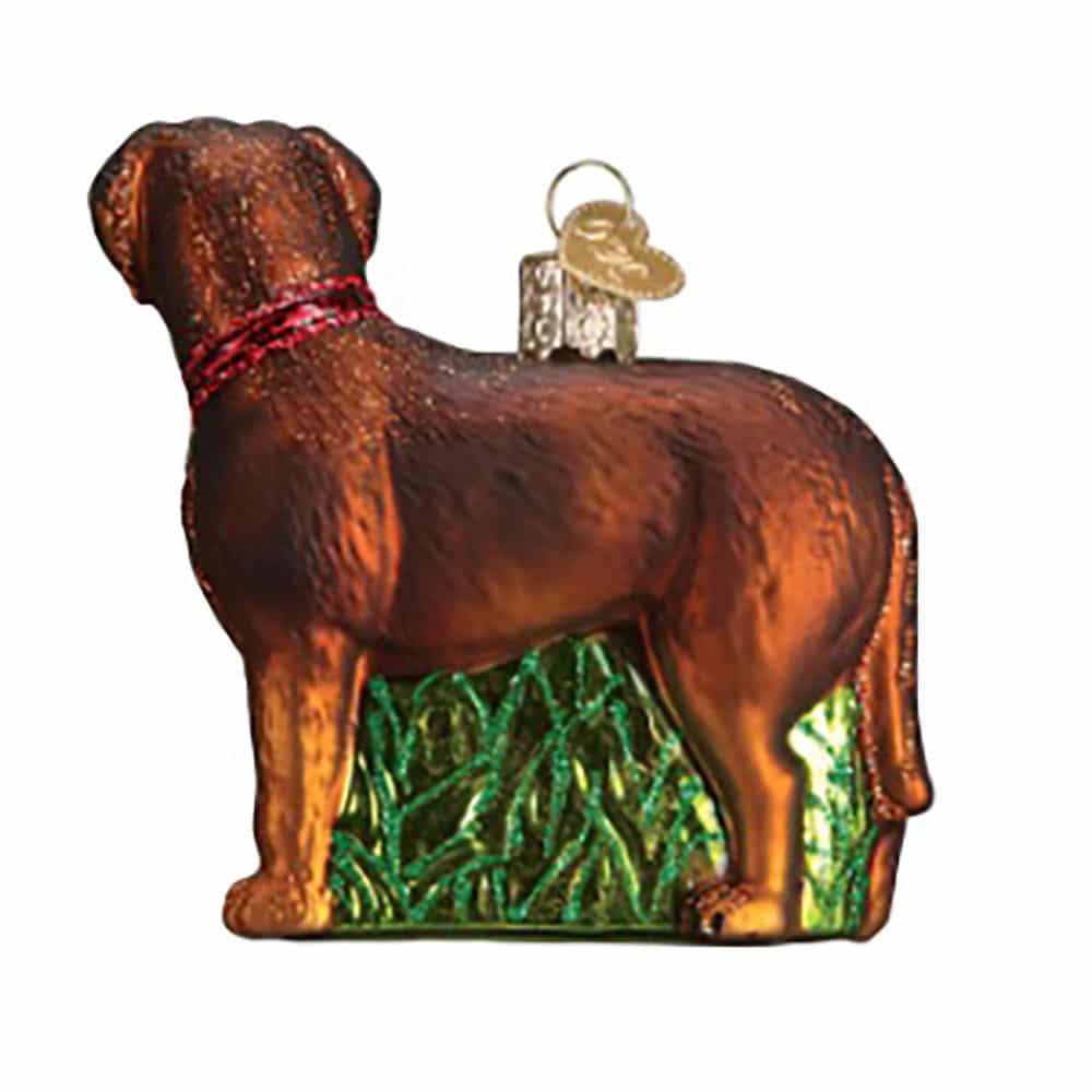 Standing Chocolate Lab Ornament Old World Christmas
