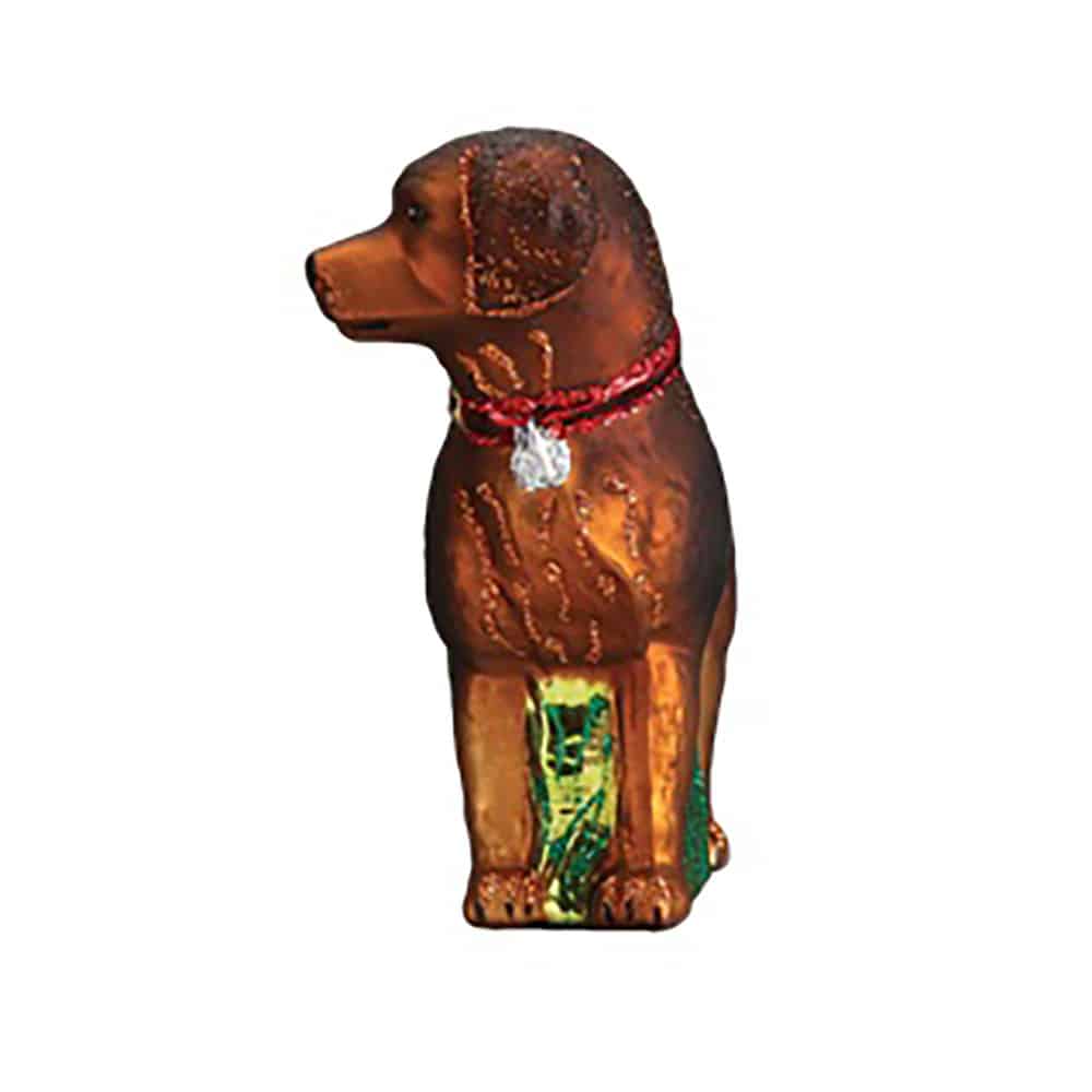 Standing Chocolate Lab Ornament Old World Christmas