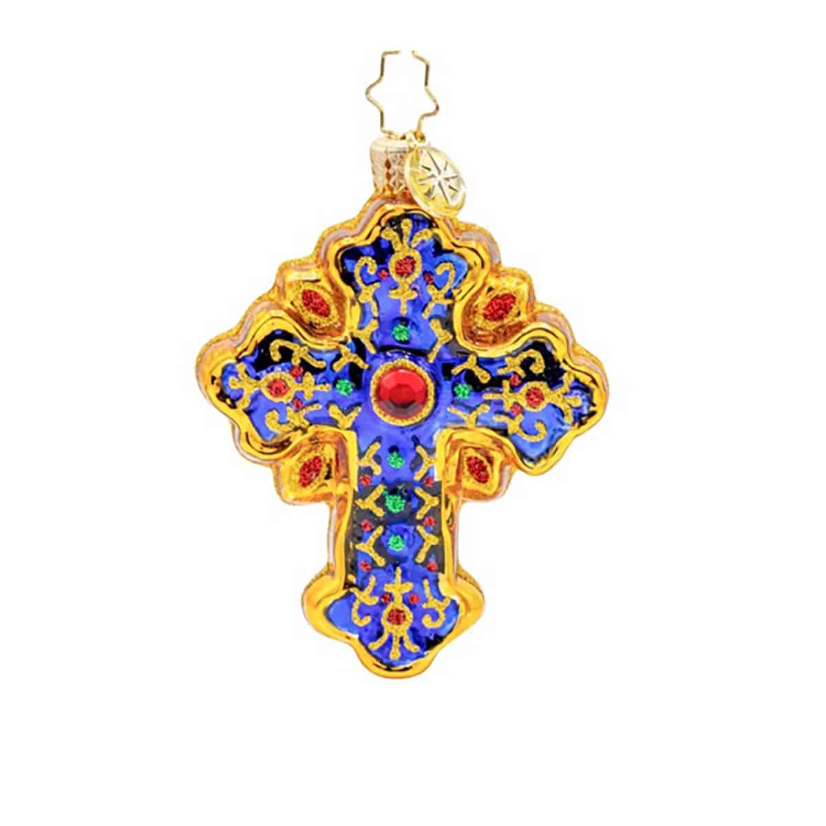 Sacred Season Cross Gem By Radko - Christmas Store