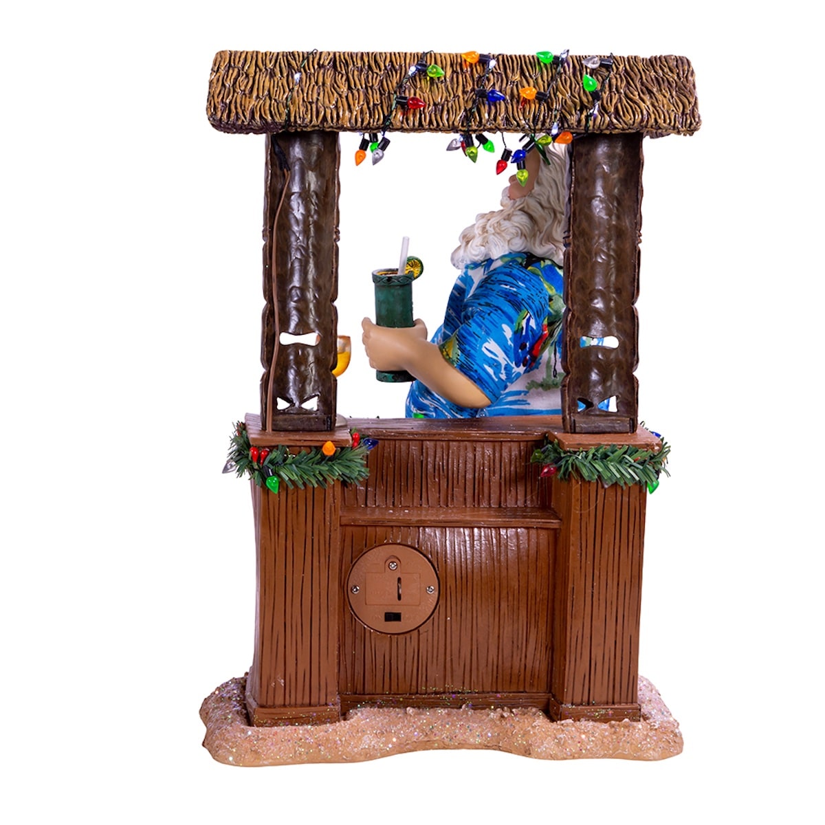 Beach Tiki Bar Santa - Christmas Store