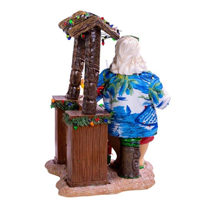 Beach Tiki Bar Santa - Christmas Store