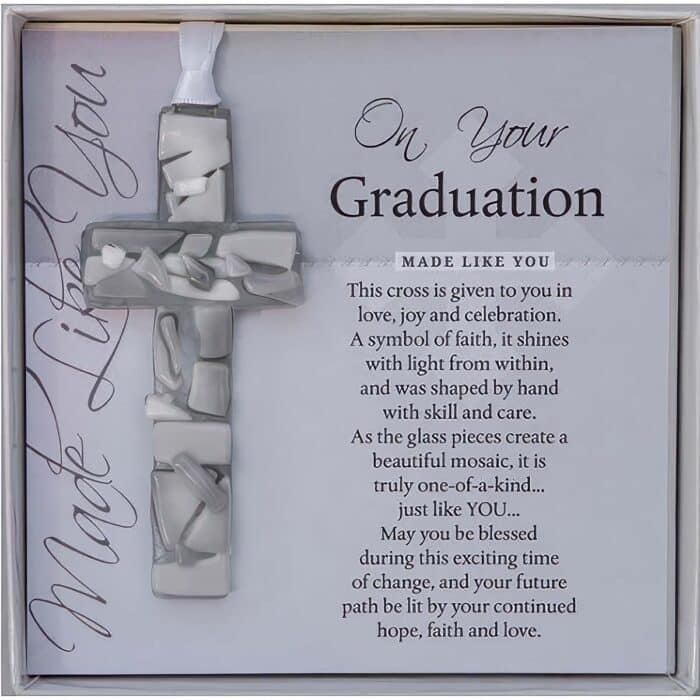Graduation Mosaic Cross Ornament - Christmas Store