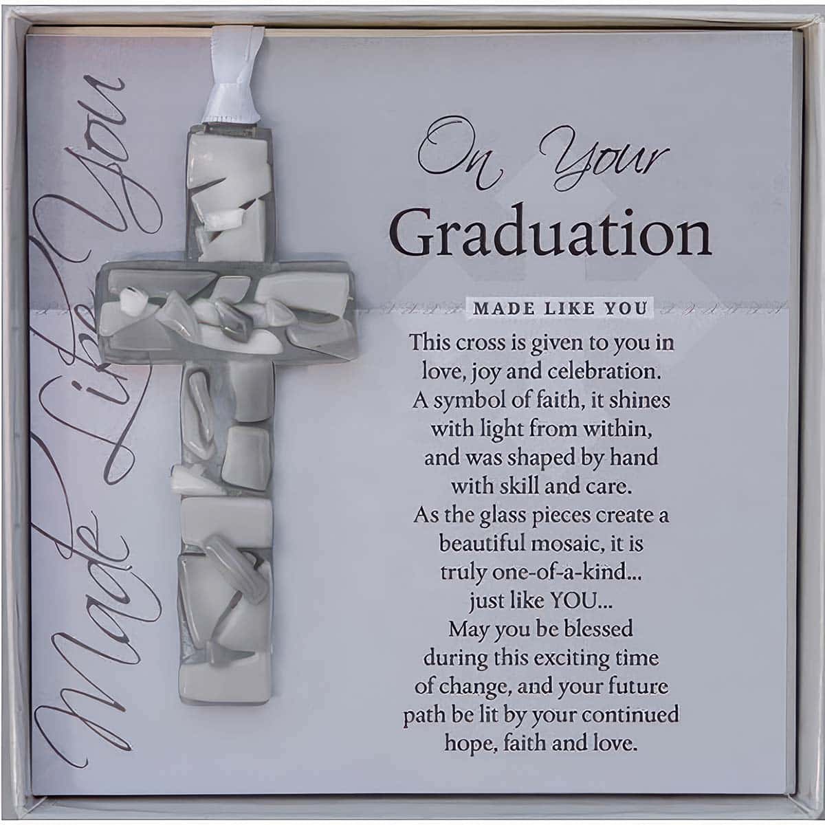 Graduation Mosaic Cross Ornament - Christmas Store