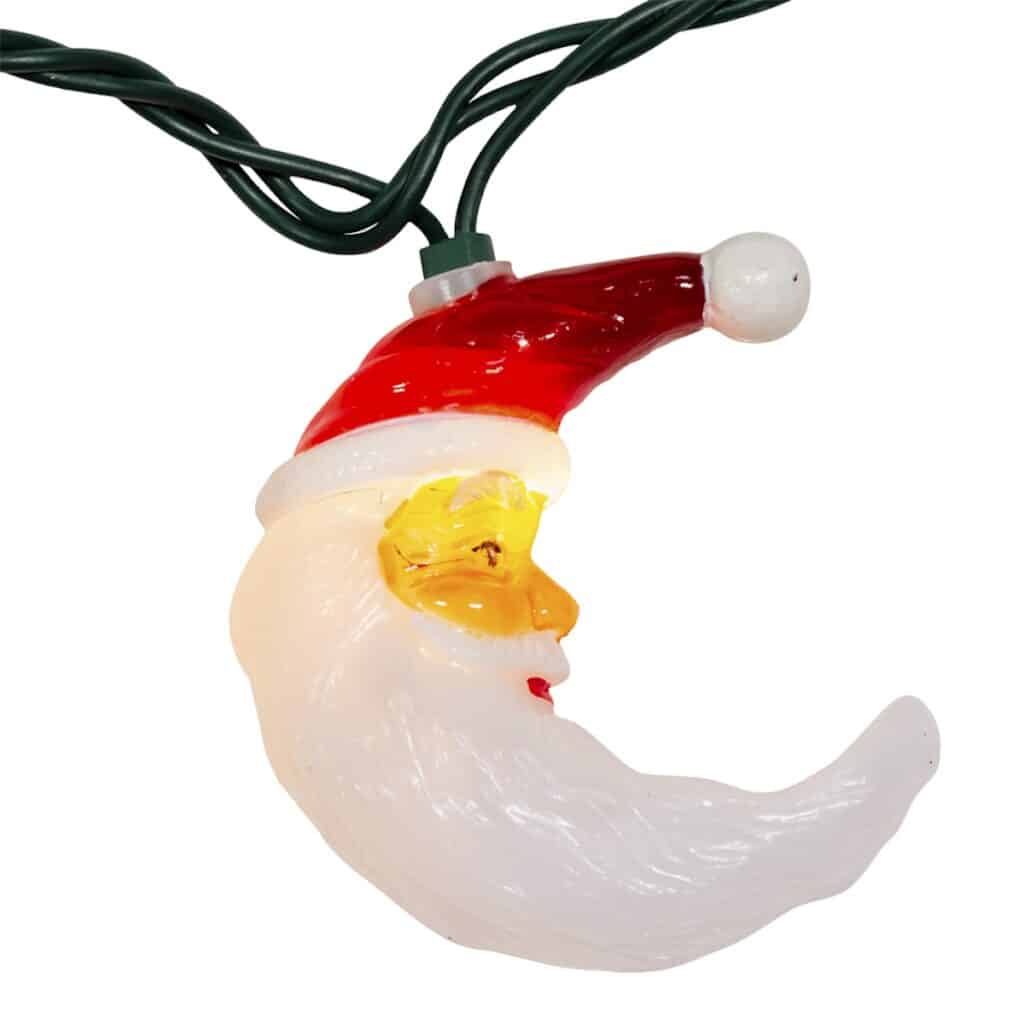 Christmas Store Santa Moon Face Light Set